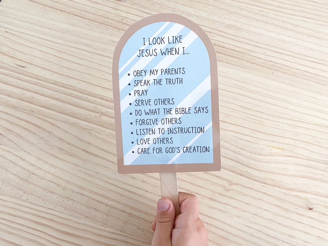 Reflecting Jesus Mirror for Kids, I Can Reflect God's Image Card, Bible ...