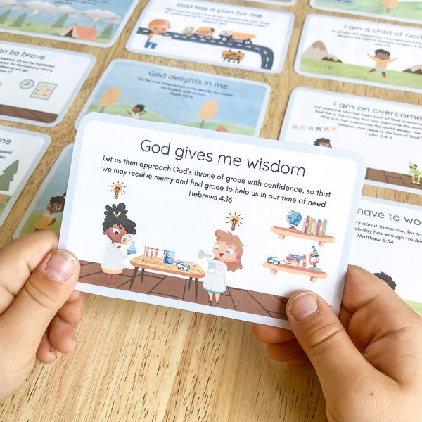Feelings Cards for Kids, Feeling Cards With Scriptural References ...
