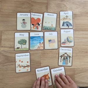 Months of the Year Printable, Learning Months, Months of the Year Wheel ...