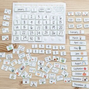 Perpetual Calendar, Printable Calendar for Kids, Homeschool Printable ...