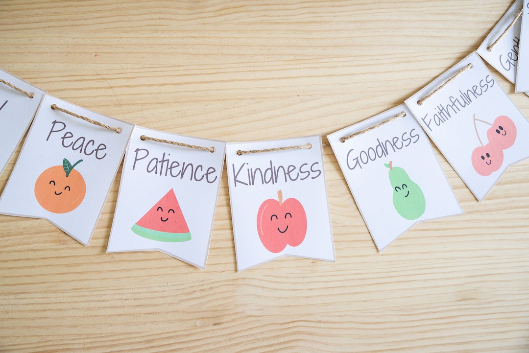 Fruit of the Spirit Banner, Bible Printables, Fruit of the Spirit Wall ...