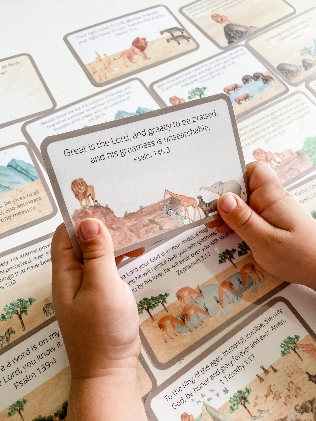Almighty God Cards for Kids, Printable Bible Cards for Kids, Scripture ...