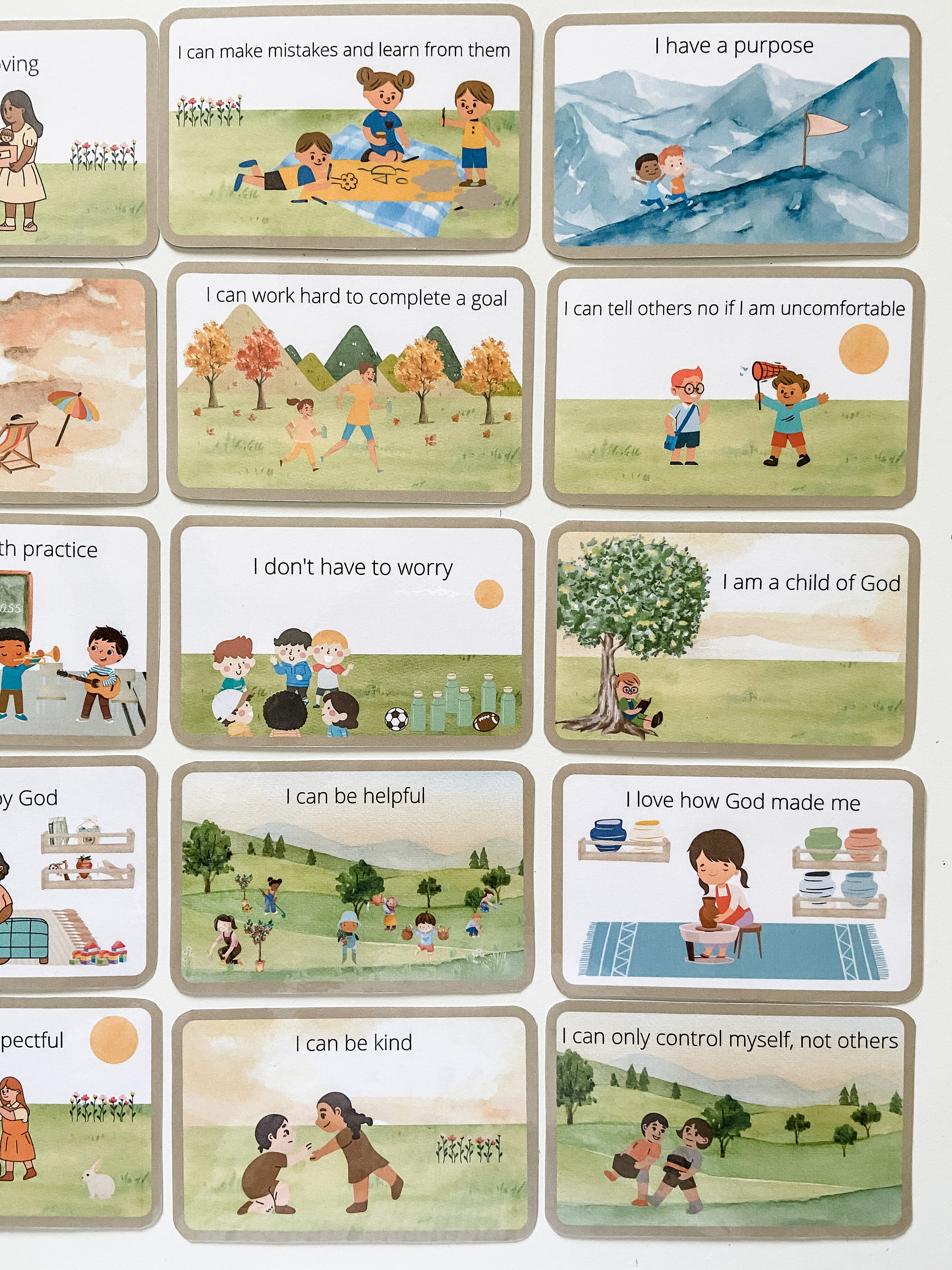 Christian Affirmation Cards for Little Ones Christian - Etsy UK