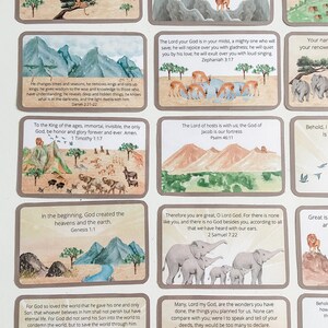 Almighty God Cards for Kids, Printable Bible Cards for Kids, Scripture ...