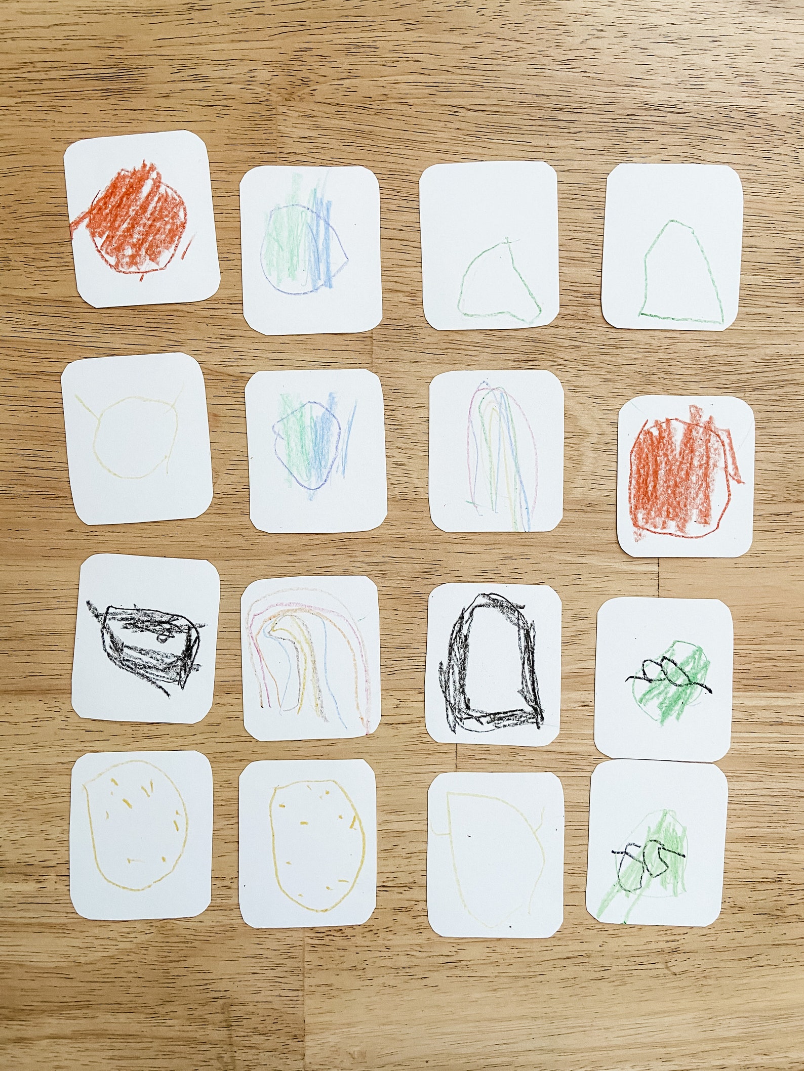 Kids Matching Memory Card Game, Draw Your Own Matching Game, Printable ...