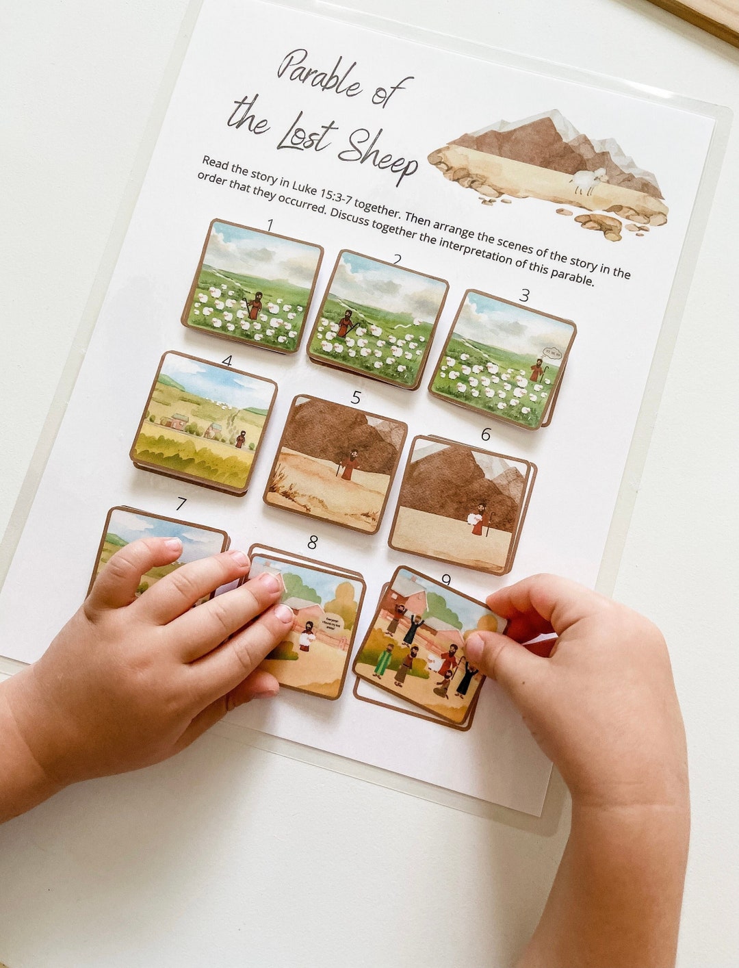 Parable of the Lost Sheep Printable Story Order Matching - Etsy Portugal