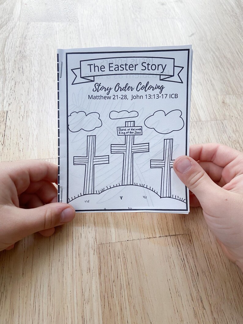 Preschool Easter Story Flip Book Printable, Holy Week Craft, Faith ...