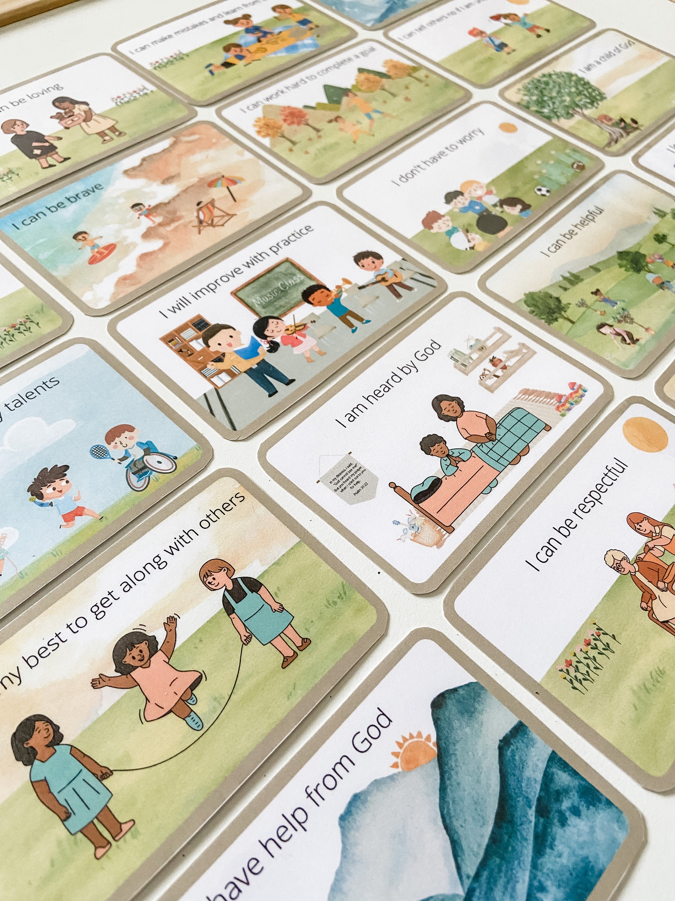 Christian Affirmation Cards for Little Ones Christian - Etsy UK