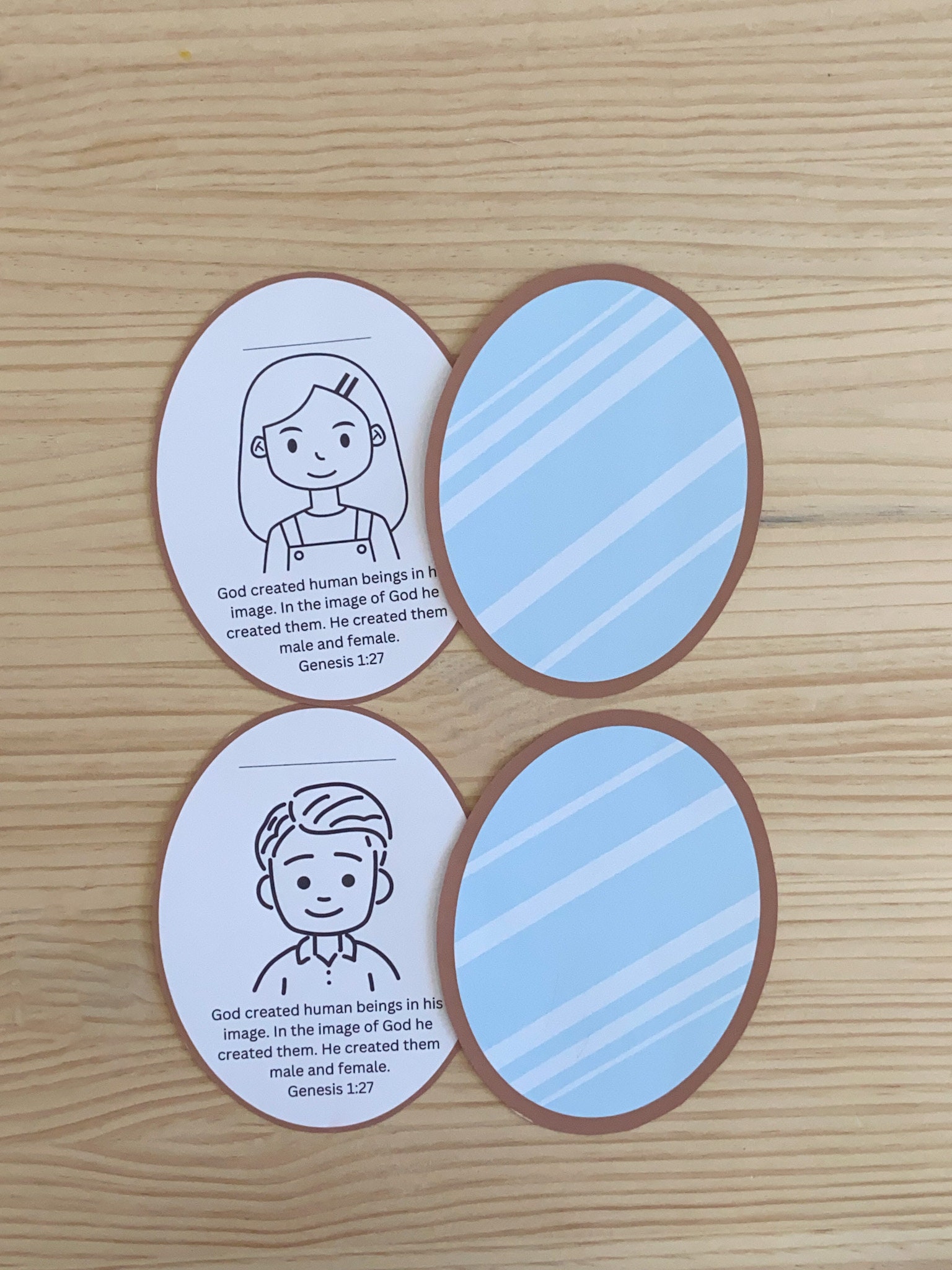 Image of God Mirror Flashlight Craft for Kids Bible Sunday School ...