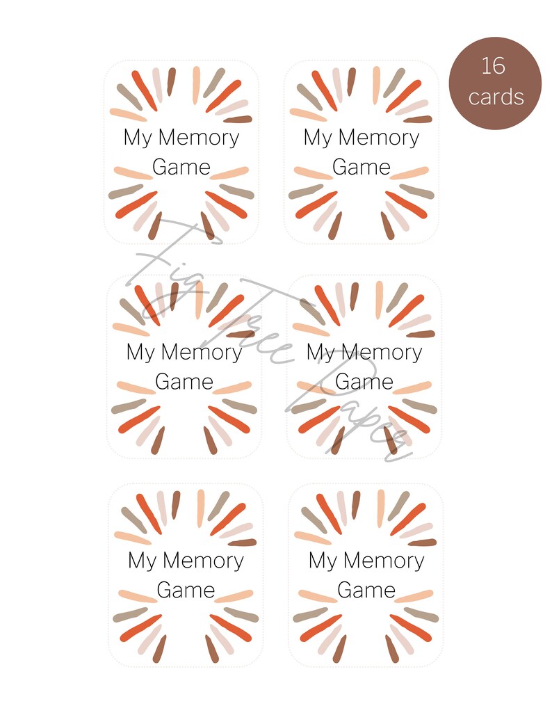 Kids Matching Memory Card Game, Draw Your Own Matching Game, Printable ...
