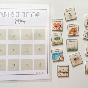 Months of the Year Printable, Learning Months, Months of the Year Wheel ...