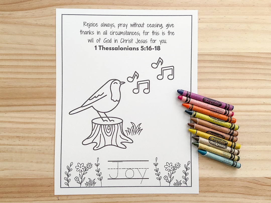 Fruit of the Spirit Bible Coloring Pages for Kids, Sunday School ...
