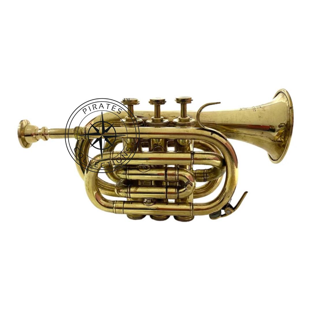 Polished Brass Bb Mini Trumpet: Pocket Bugle Horn for Beginners - Etsy