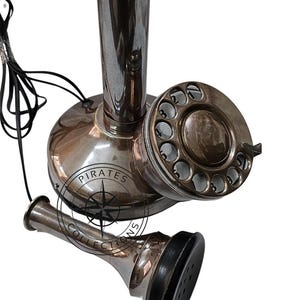 Old Retro Candlestick Phone Rotary Dial Home Office Decor Functional ...