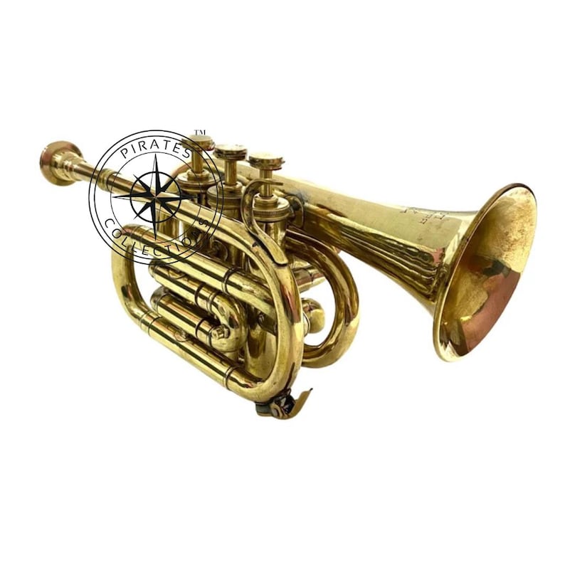 Polished Brass Bb Mini Trumpet: Pocket Bugle Horn for Beginners - Etsy