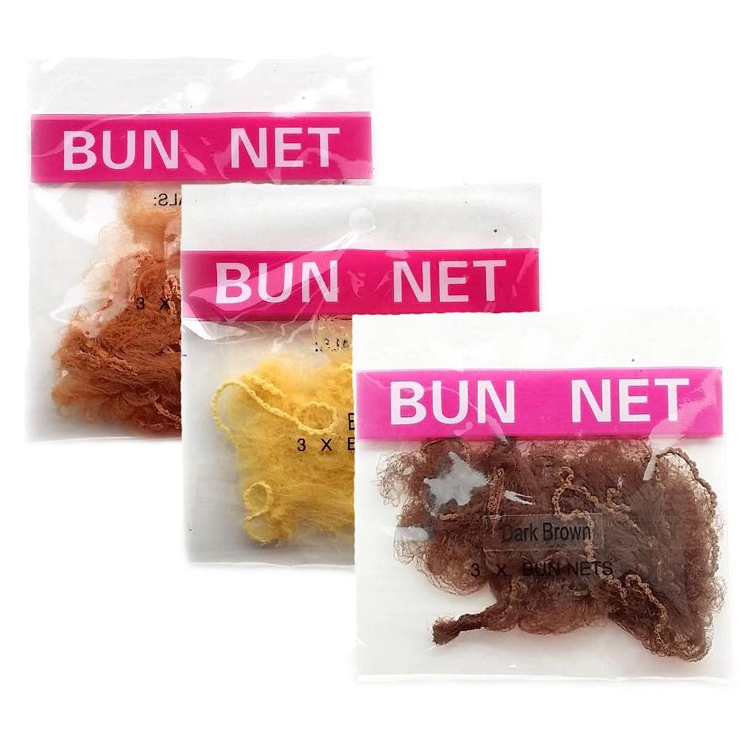15 Bun Nets Triple Packs Girls Dance Hair Net Mesh Ballet Kids Ladies ...