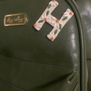 Polymer Clay Letter Keychain Initial Keychain - Etsy