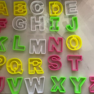 Polymer Clay Letter Keychain | Initial Keychain - Etsy