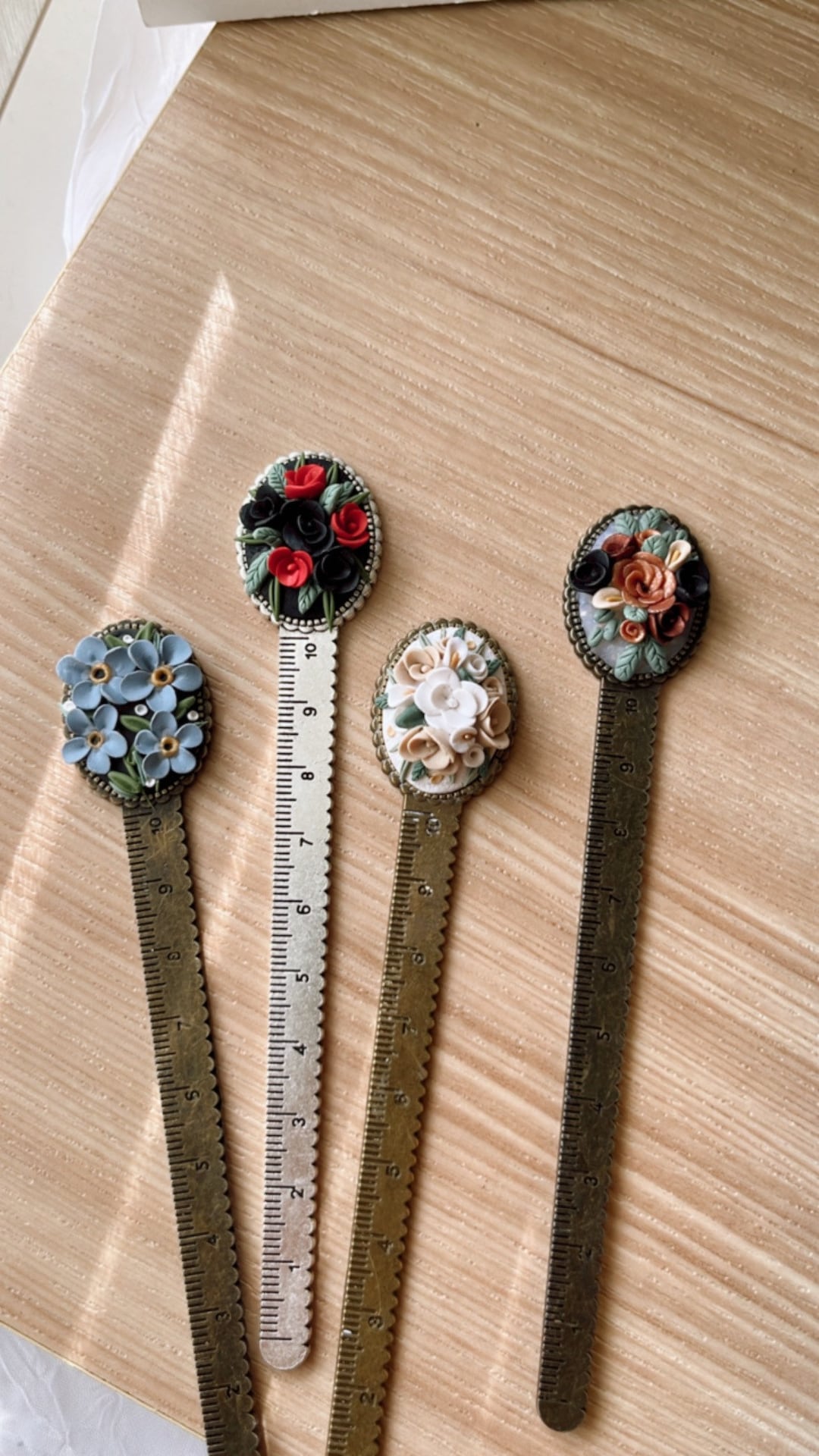Clay Floral Bookmarks - Etsy