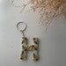 Polymer Clay Letter Keychain Initial Keychain - Etsy