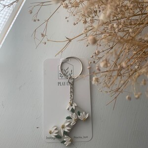 Polymer Clay Letter Keychain Initial Keychain - Etsy