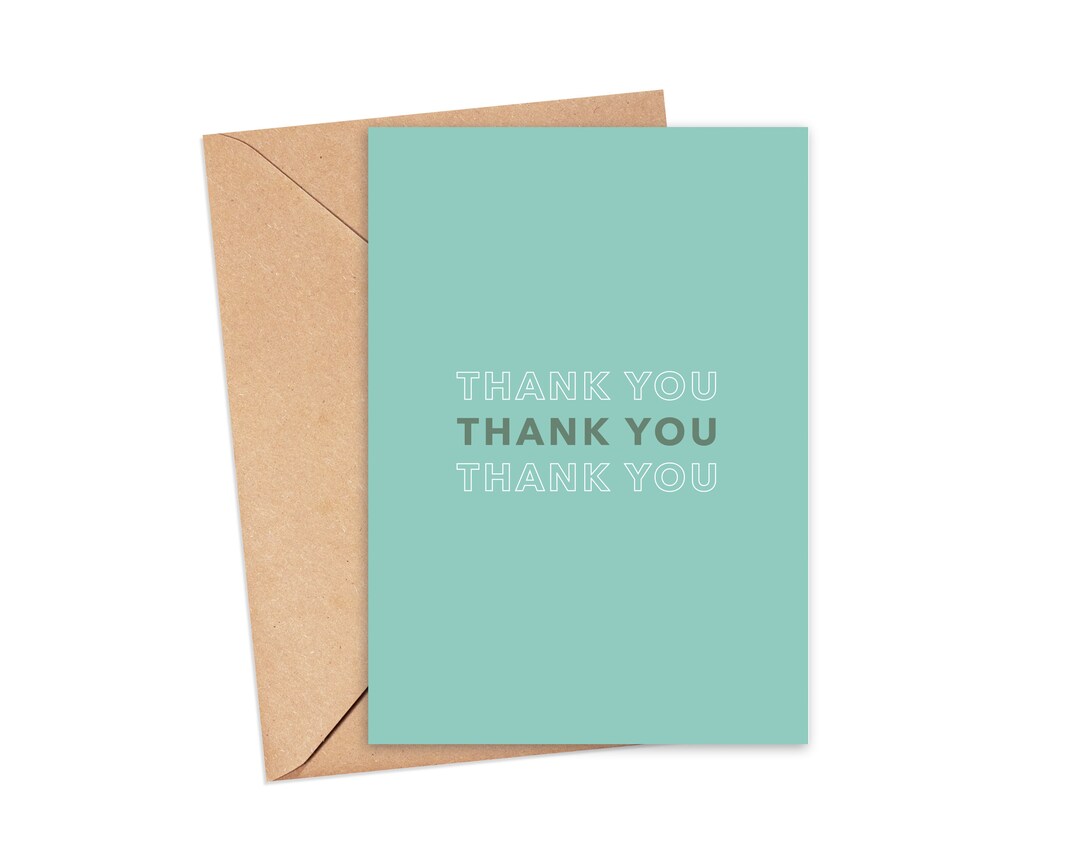 Thank You Card | Card for A Friend | Card for Family | Thank You Card ...