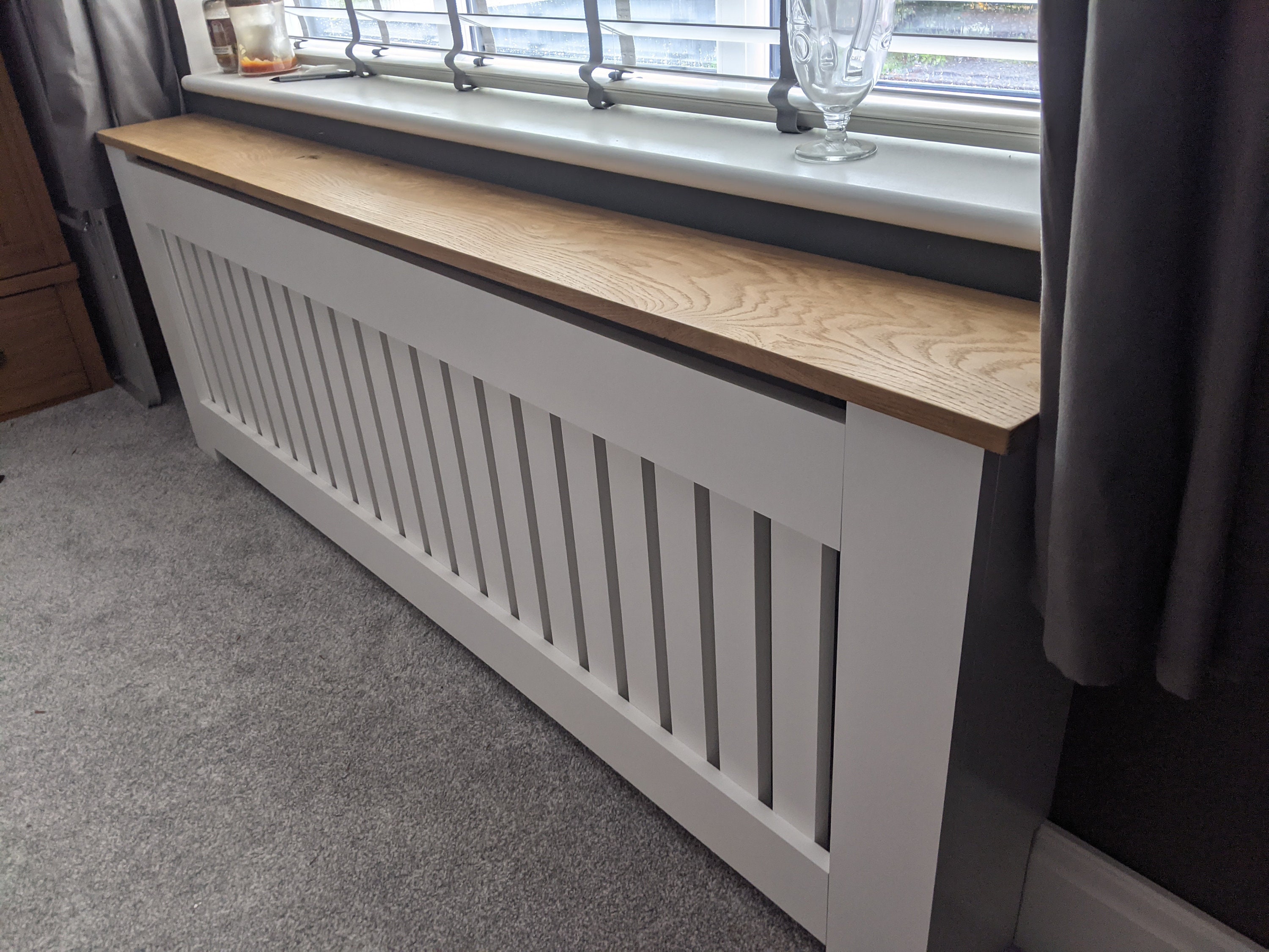 100% Solid Oak-top Radiator Covers - Etsy UK