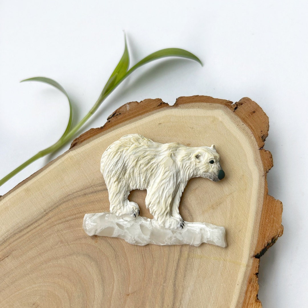 Polar Bear Magnet, Polar Bear on Ice Magnet, Manitoba Souvenirs ...