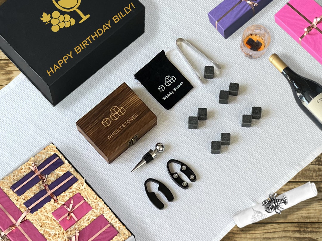 Deluxe Wine Whiskey Tools Set 14 Pcs, Whiskey Stones, Foil Cutter ...