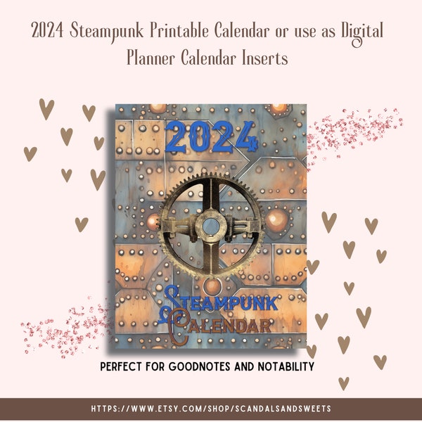 2024 Steampunk Calendar - Etsy