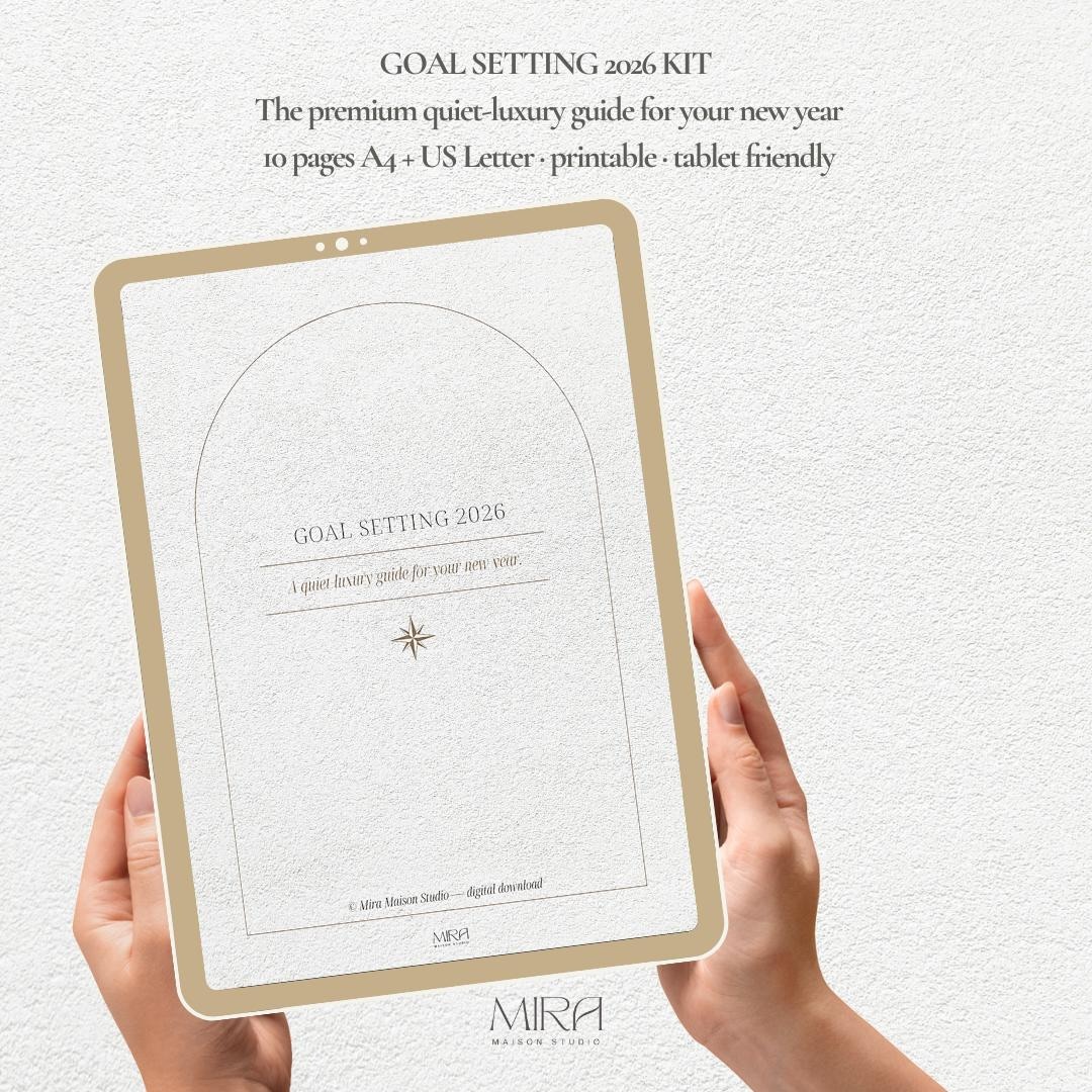 2026 Goal Setting 10 Pages Kit | Minimalist Yearly Planner (PDF) - Etsy