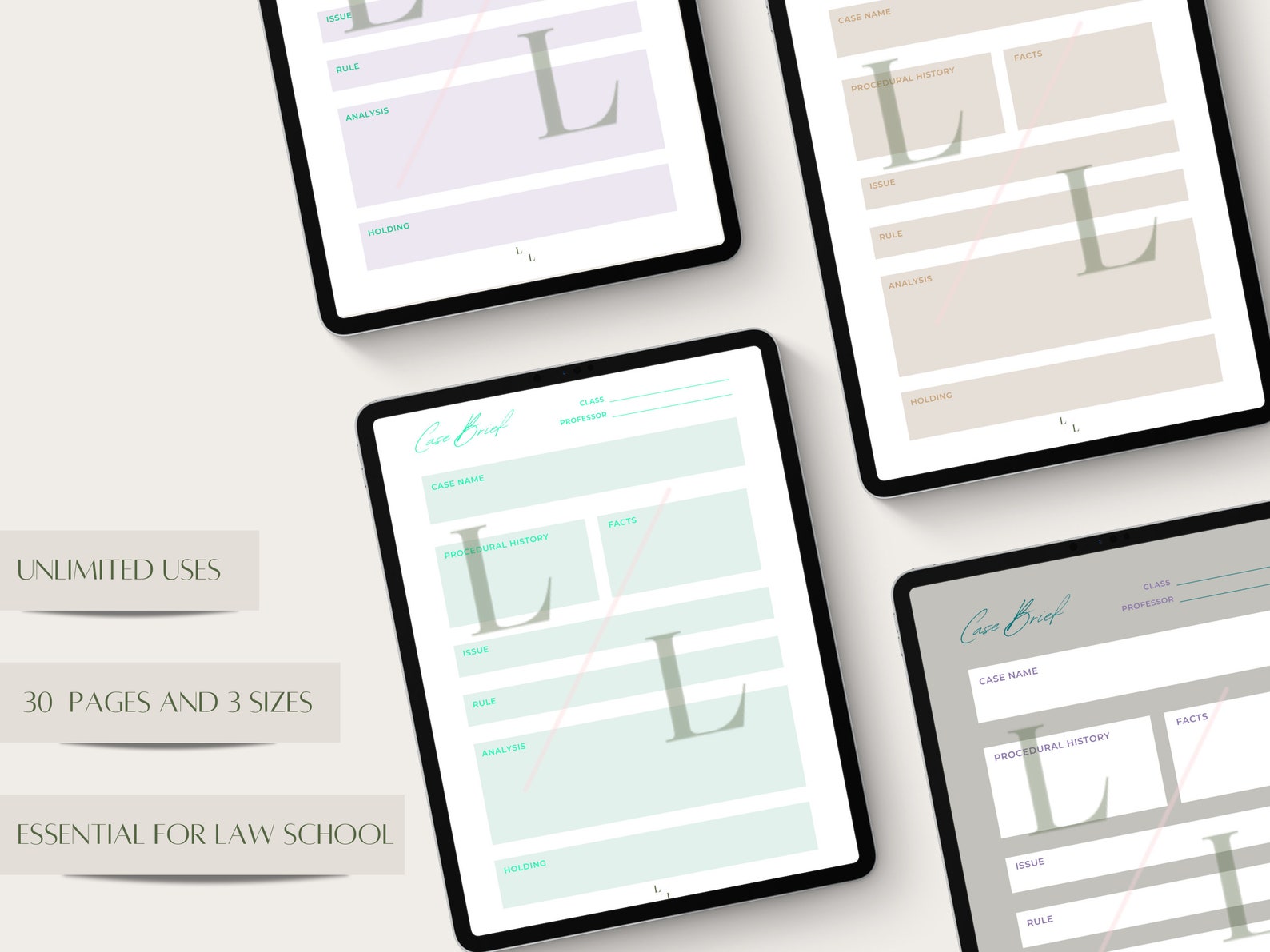 Law School Case Brief Templates Case Brief Outline for Law - Etsy