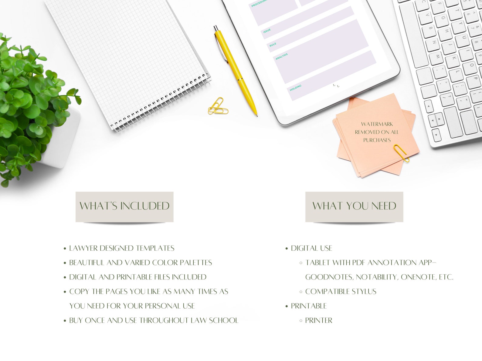 Law School Case Brief Templates Case Brief Outline for Law - Etsy