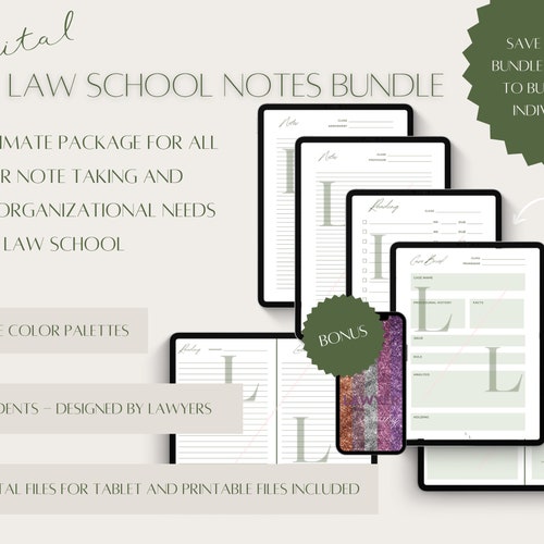 Notion Law School Template - Etsy