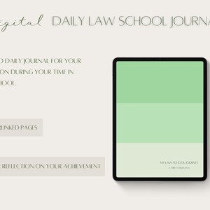 Digital Daily Guided Law School Journal Law Student Journal With Daily ...