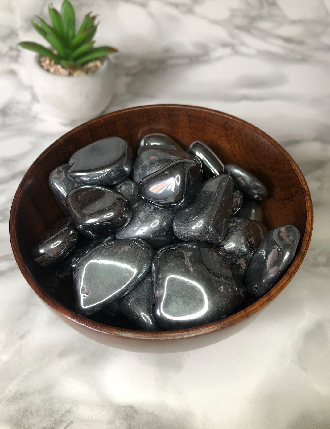 Hematite Tumbled Crystal MEDIUM Hematite Stone Hematite | Etsy