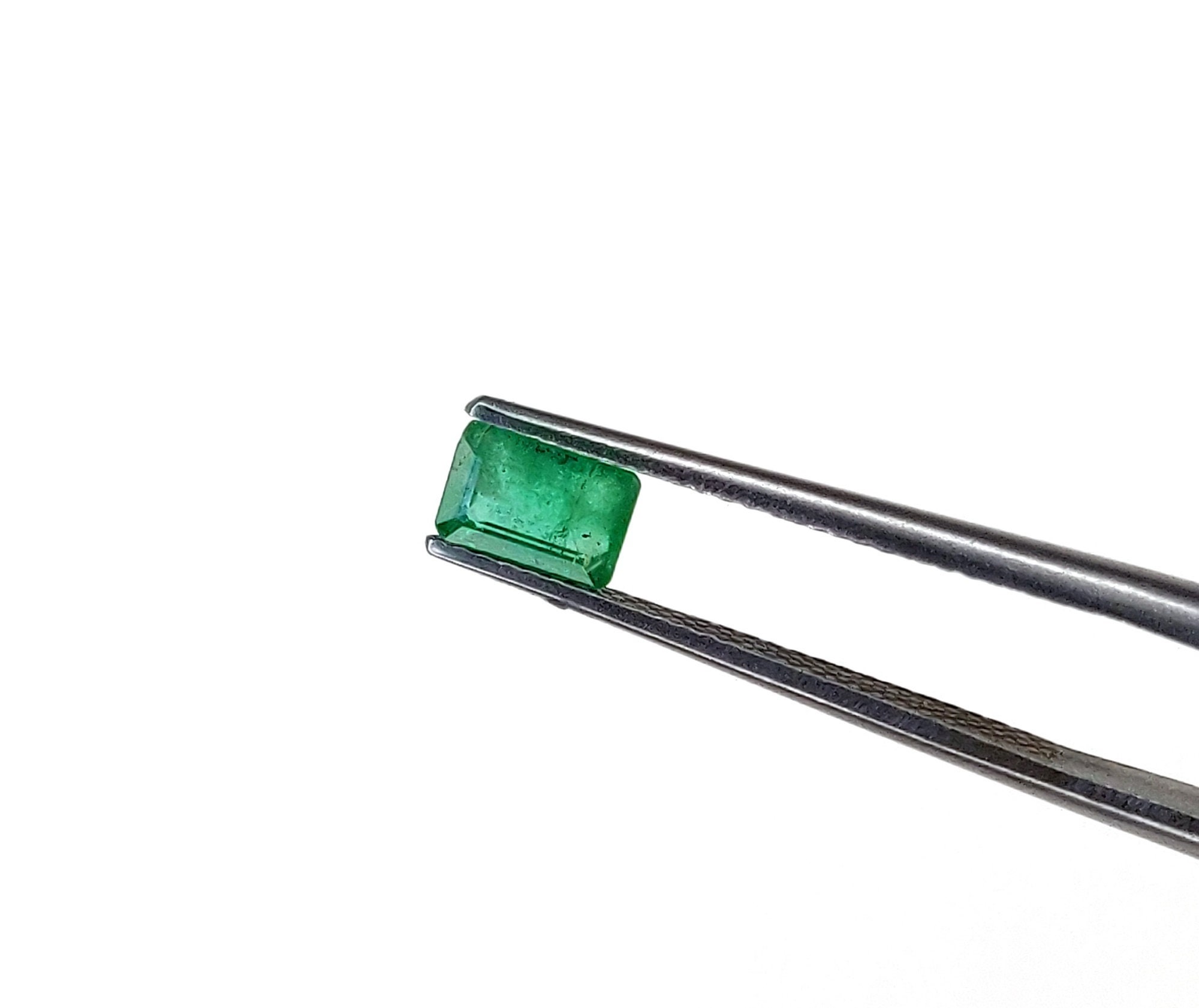 Emerald Octagon Shape Emerald Cut Stone 6x4mm Faceted Natural Gemstone ...