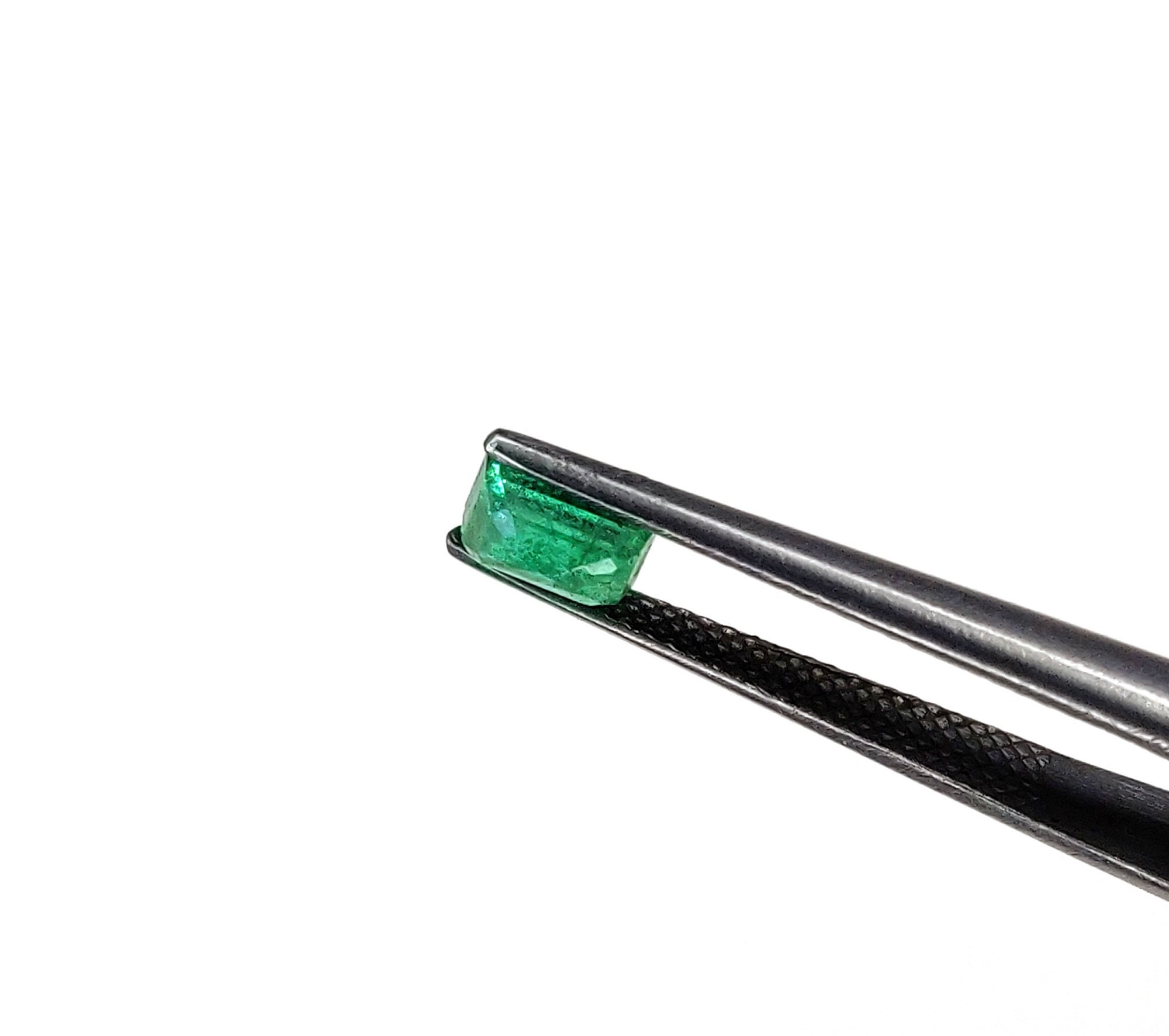 Emerald Octagon Shape Emerald Cut Stone 6x4mm Faceted Natural Gemstone ...