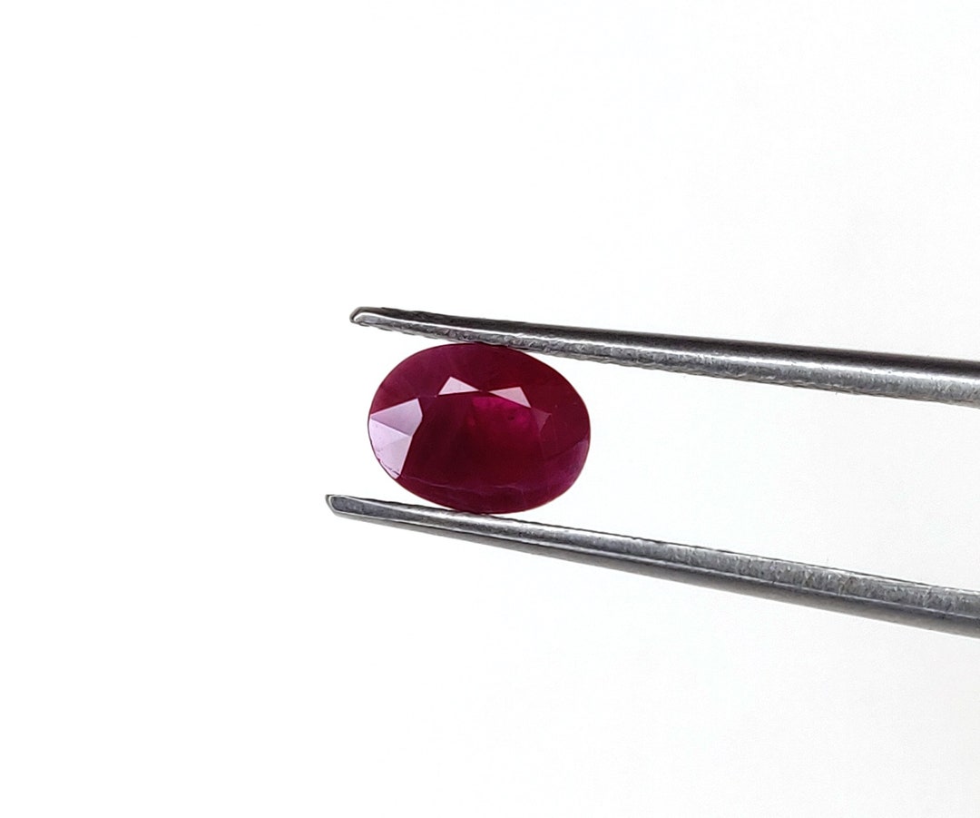 Natural Burma Heat Ruby Oval Cut Stone/faceted Ruby Cut Stone/ruby Gemstone/oval Shape/red Pink ...