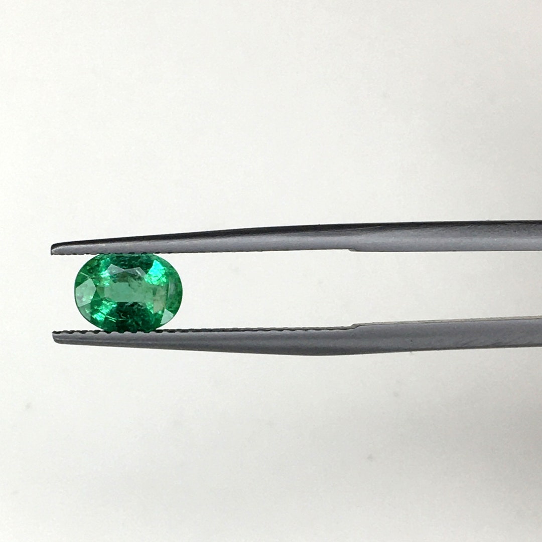 4x6mm Size Natural Emerald Oval Cut 0.40 Carat Vivid Green Loose Oval ...