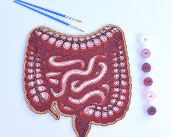 Intestine Pen Holder, Digestive Gift, Gastrointestinal Decor, Colon ...