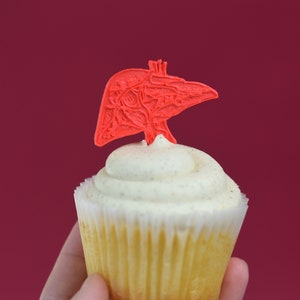 Liver Cupcake Toppers, Medical Cake Decorations, Gift for Doctor, Liver ...