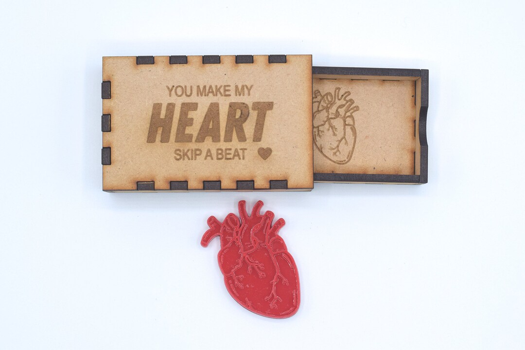 Anatomical Human Heart Valentine, Heart Magnet, Heart Gift, Doctor ...
