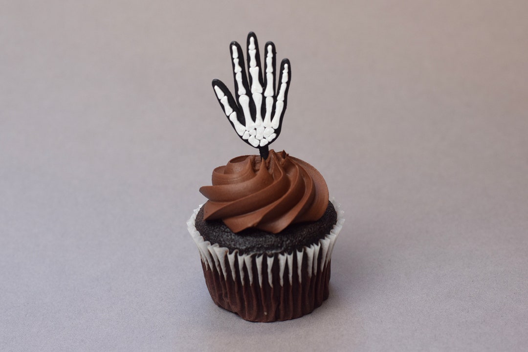 Hand Bone Cupcake Toppers, Skeleton Cupcake Topper, Orthopedic Surgeon ...