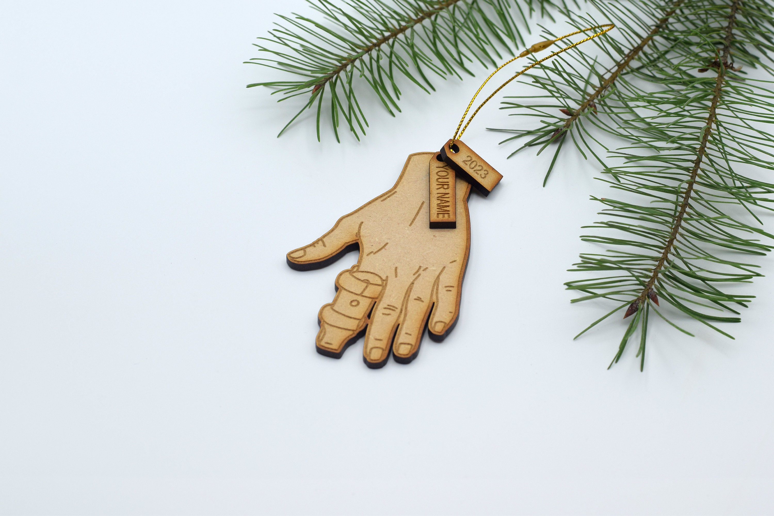 Finger Splint Ornament, Broken Finger Ornament, Broken Finger Gift ...