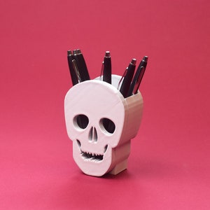 Skull Pen Holder, Bone Pen Holder, Skeleton Decor, Doctor Pen Holder ...