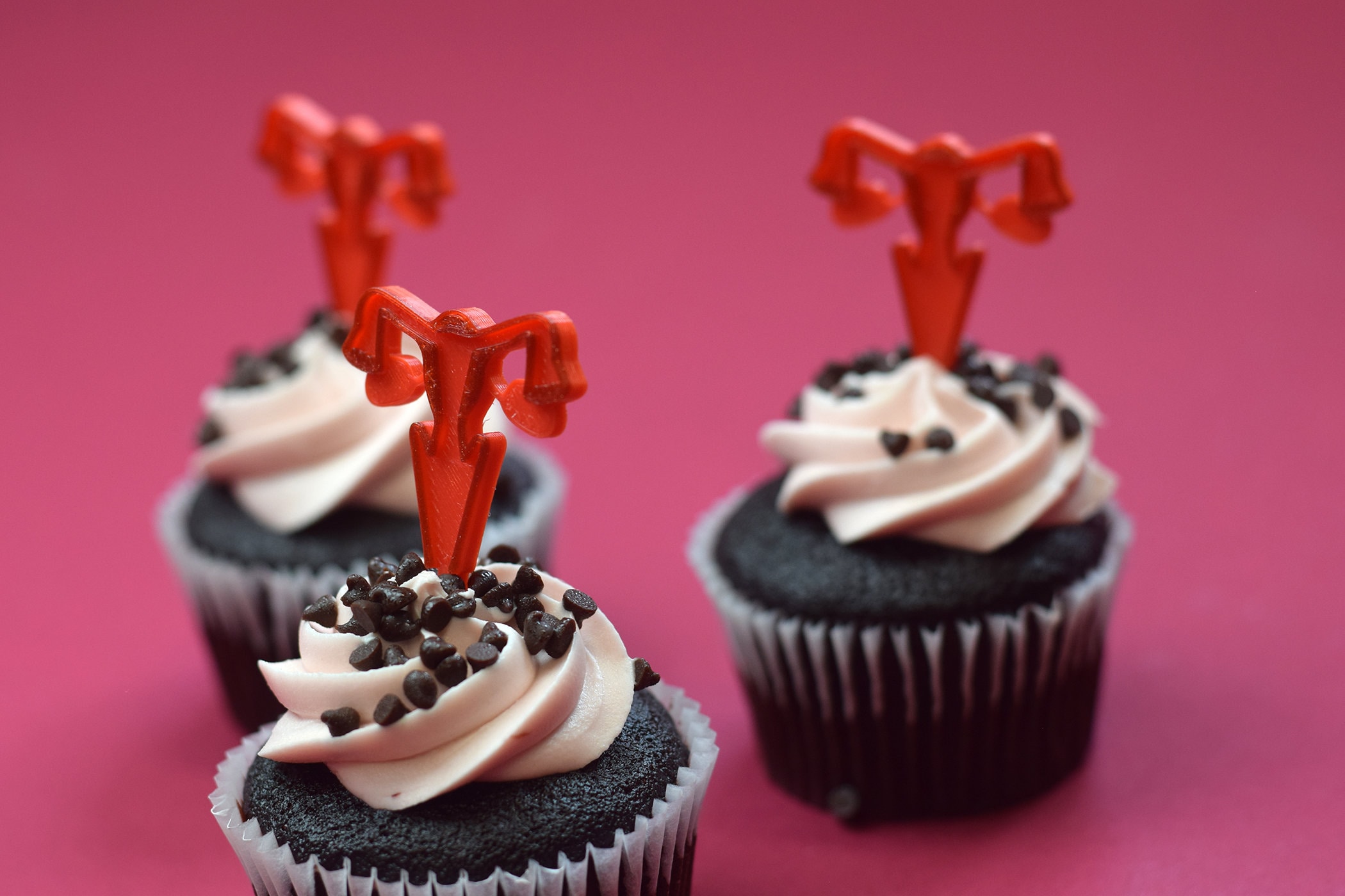 Uterus Cupcake Toppers, Ovary Cupcake Topper, Female Reproductive ...