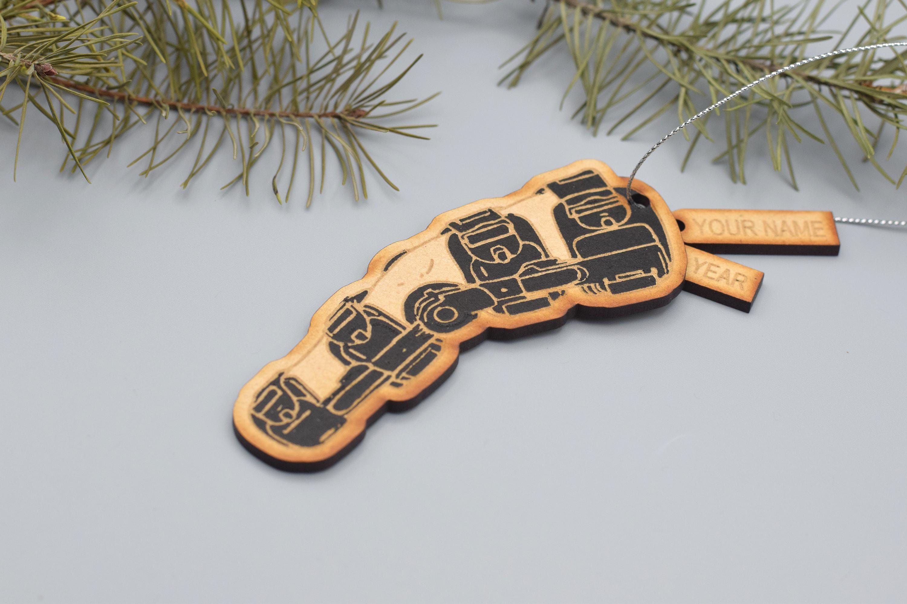 Wood Knee Brace Ornament ACL Ornament Radiologist Gift Knee Ornament ...