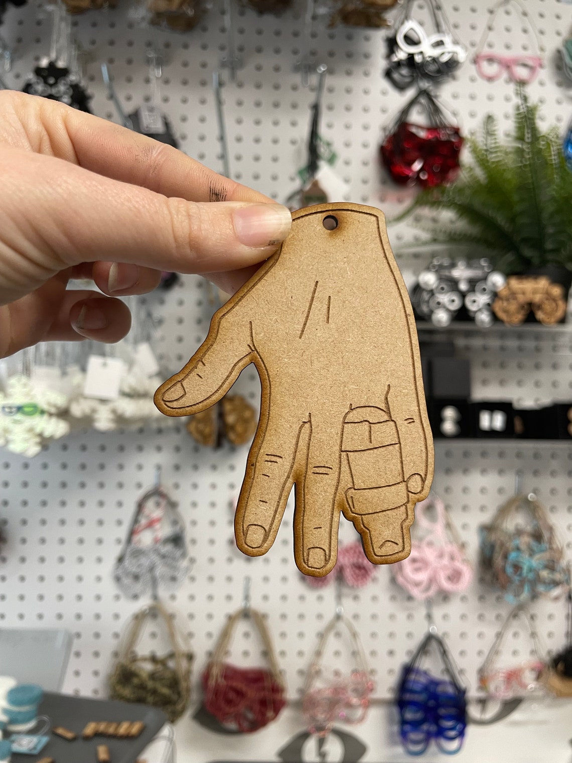 Laser Cut Wood Finger Splint Ornament, Get Well Gift - Etsy
