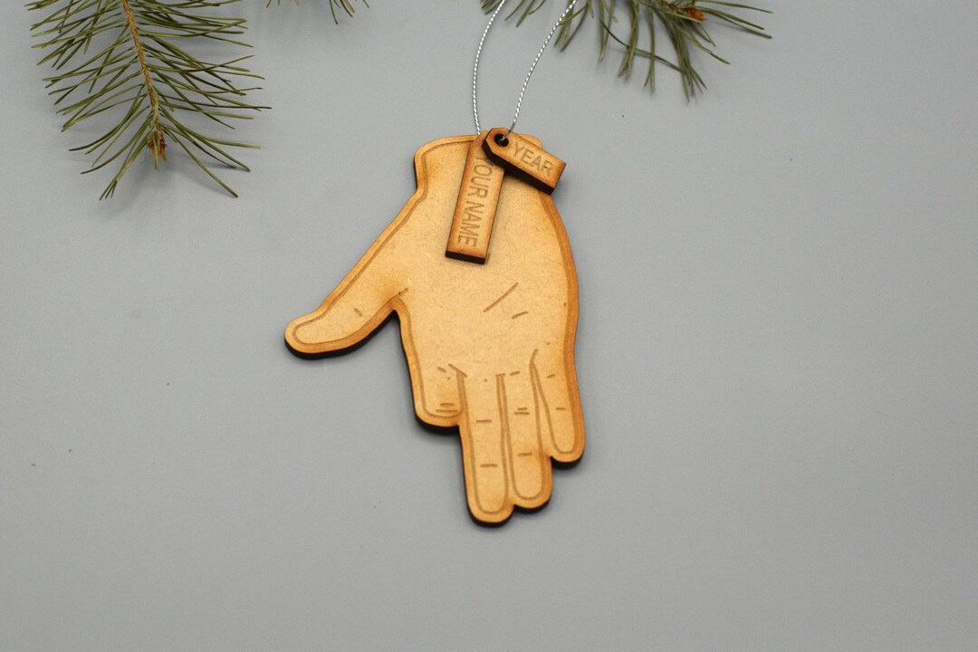 Pointer Finger Amputation Ornament Missing Finger Ornament Finger Gift ...